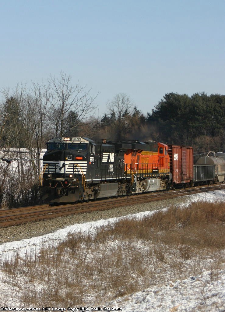 NS 9872 & BNSF 7657